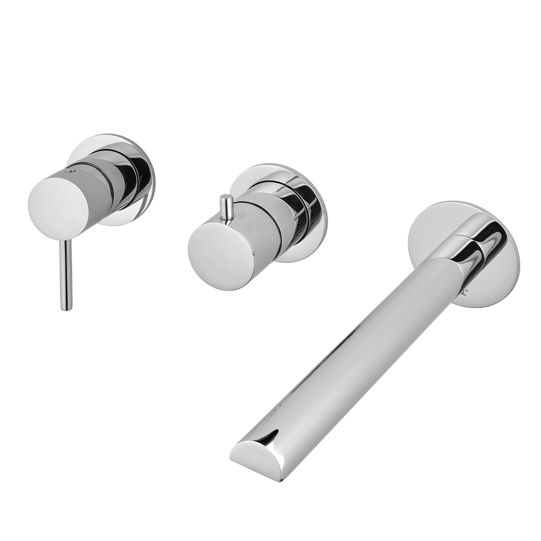 Built-in bath & shower faucet, single-lever mixer, 180mm, City, 2 ...