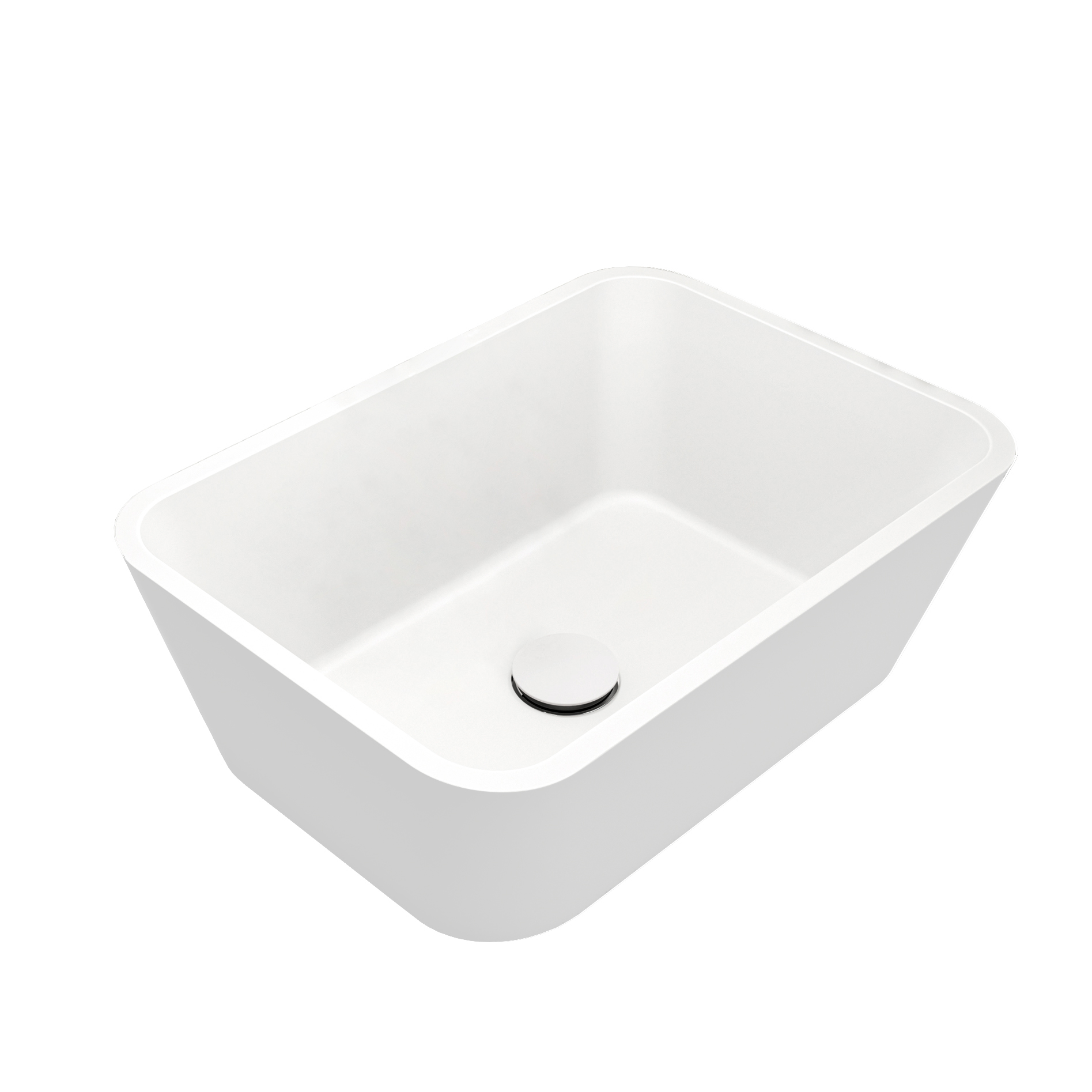 Lavabo sobre encimera A2, 50x40x16, blanco mate - Cifial